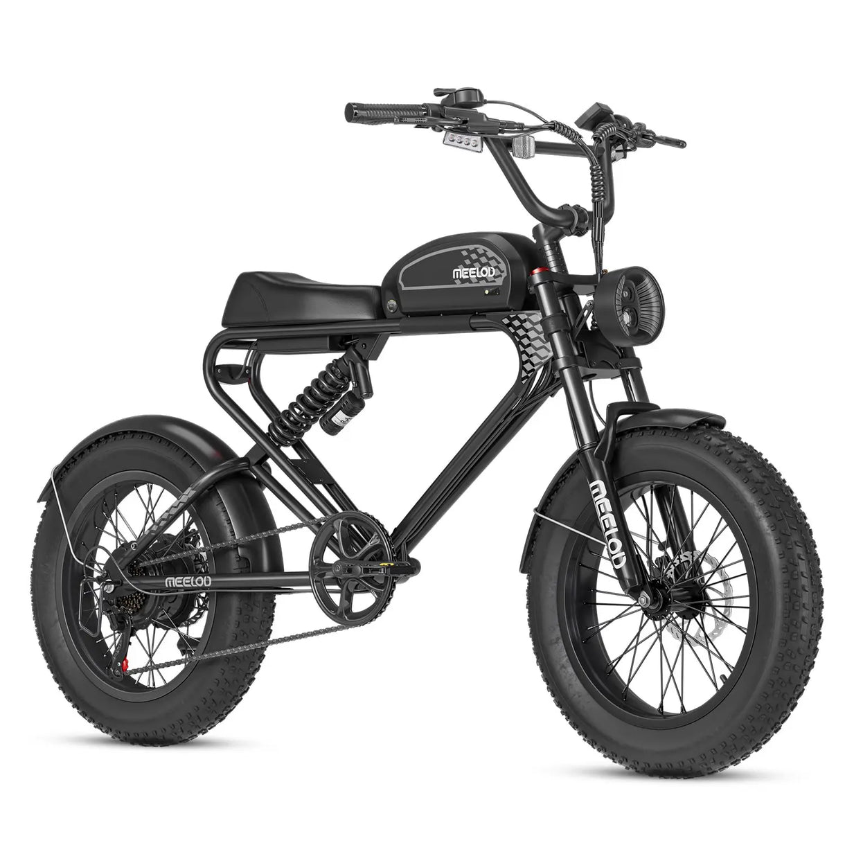 MEELOD DK300 Plus Moped Style Electric Bike Dual Suspension 1200W ...